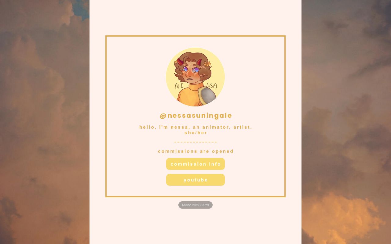 COMMISSION SHEET by Nessa Suningale